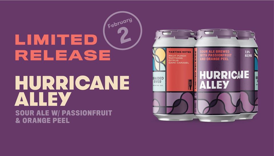 Limited Release: Hurricane Alley Sour Ale w/ Passionfruit and Orange ...