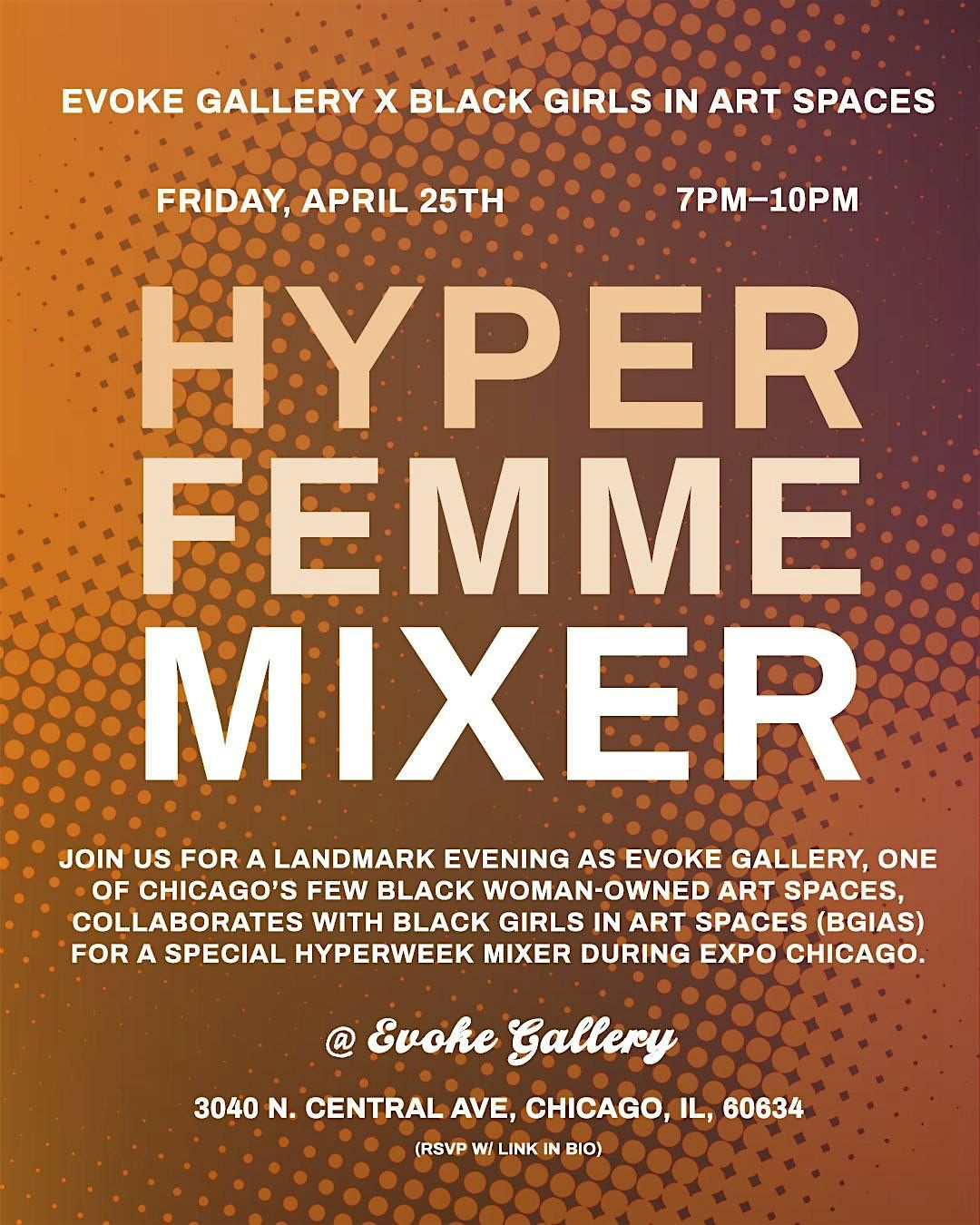 HYPER FEMME MIXER - EXPO AFTER PARTY, Evoke Gallery, Chicago, 25 May ...