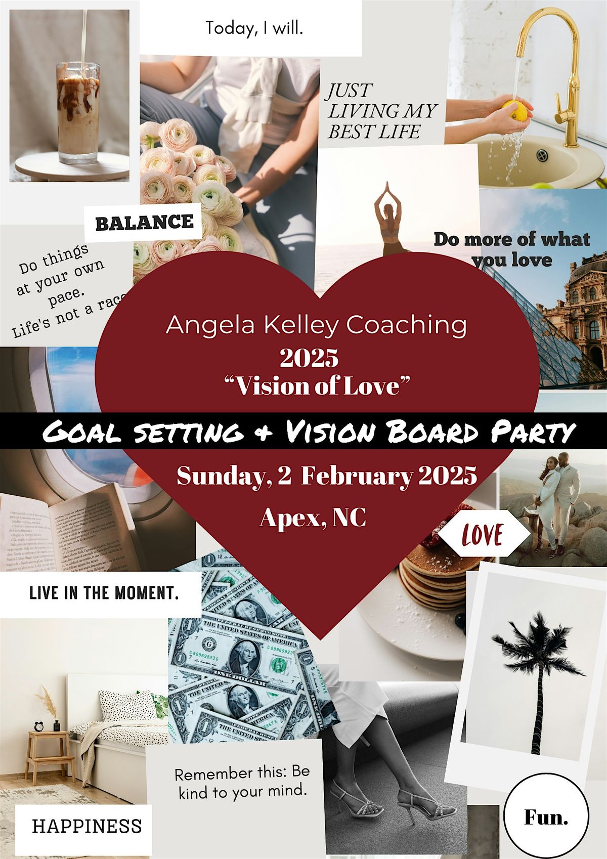 Vision of Love: Goal Setting and Vision Board Party, Villages of Apex ...