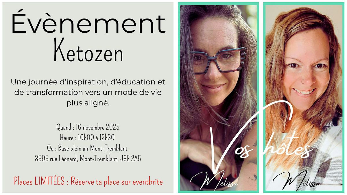 Évènement Ketozen, Base de Plein Air Mont-Tremblant, 16 November 2025 ...