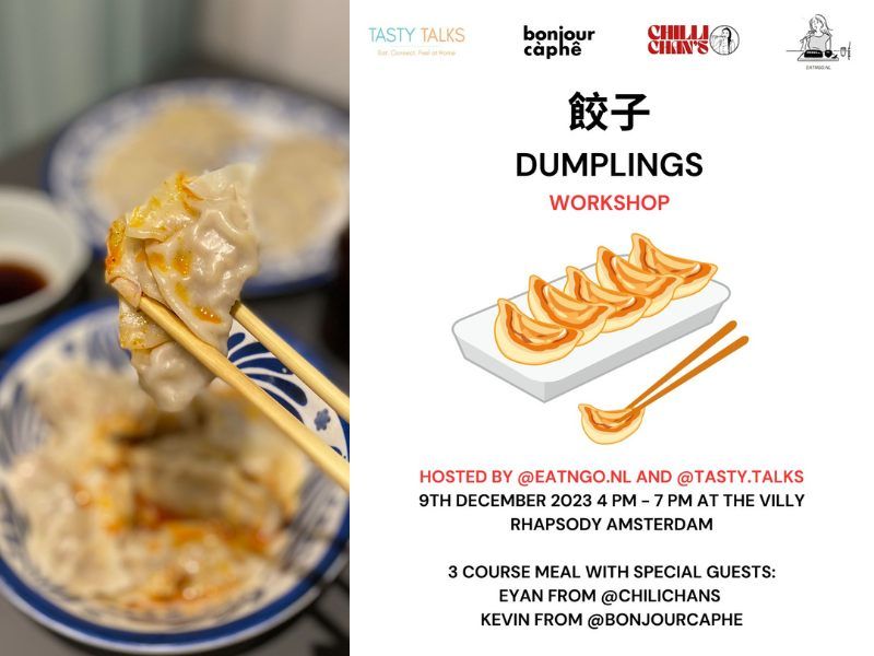 Chinese Dumplings Workshop, bosenlommerplein 3, Hoofddorp, 9 December ...