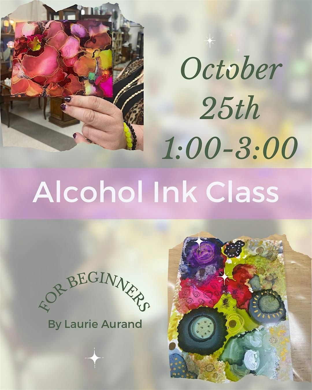 Alcohol Ink Class, Green Thistle Emporium, Fort Worth, 25 October 2025 ...