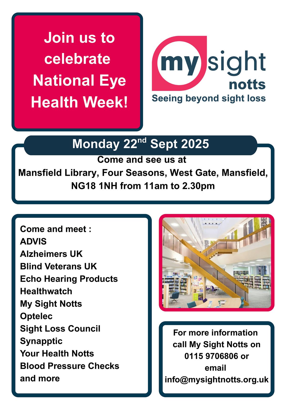 Worksop Health and Information Event - National Eye Health Week, The ...