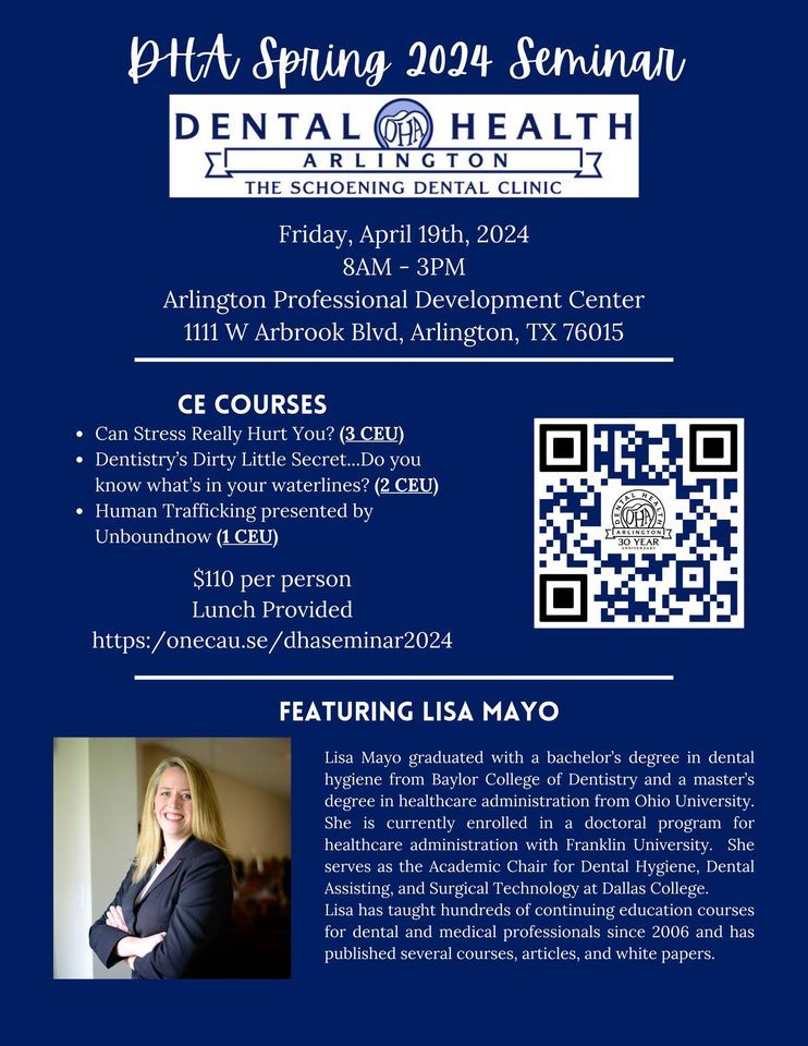 DHA Spring 2024 Seminar, AISD Mac Bernd Professional Development Center ...