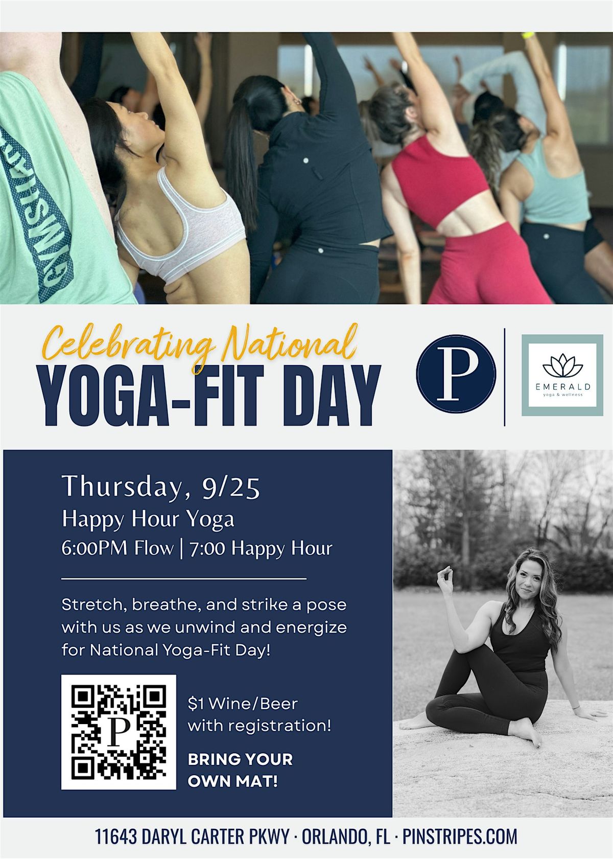 National Yoga-Fit Day Yoga Flow - Pinstripes, Paramus, NJ!, Pinstripes ...