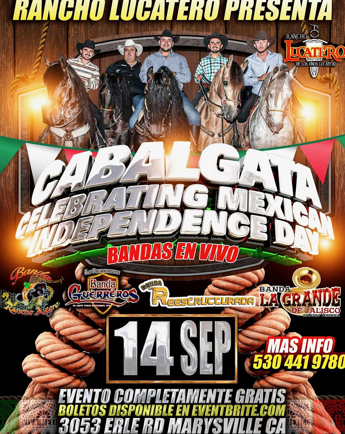 CABALGATA CELEBRATING MEXICAN INDEPENDENCE DAY!, 3053 Erle Rd ...