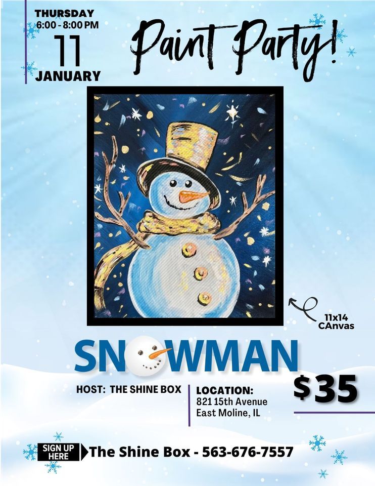 Confetti Snowman, East moline, January 11 2024 | AllEvents.in