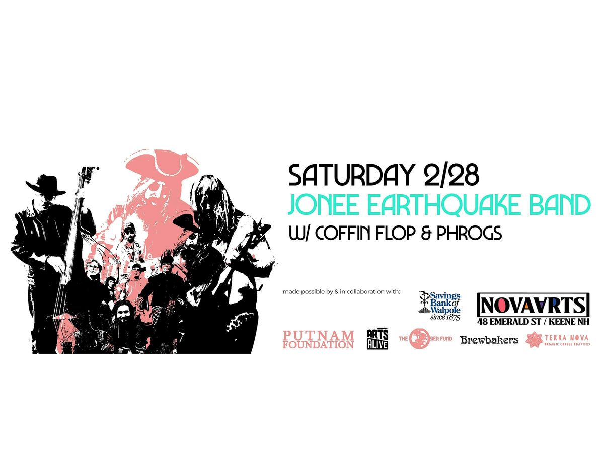Jonee Earthquake Band w/ Coffin Flop & Phrogs, Nova Arts Block ...