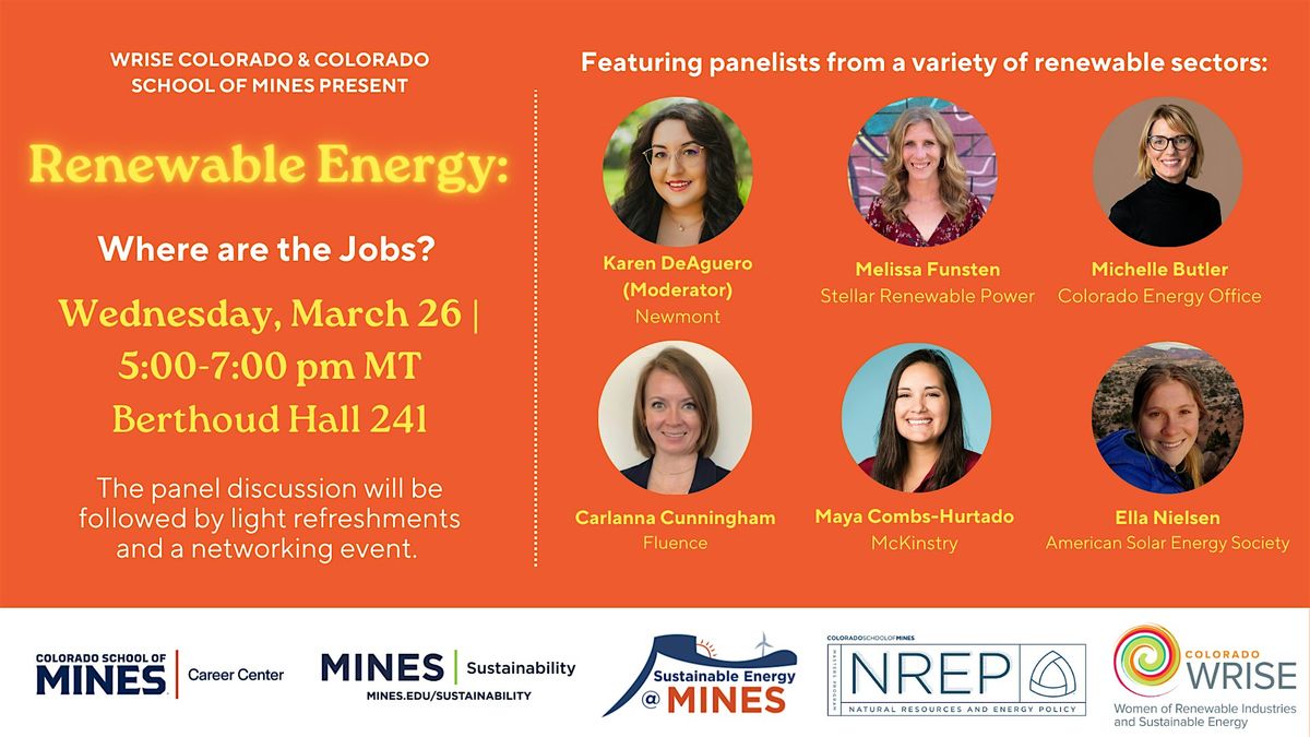 Renewable Energy: Where are the Jobs?, Berthoud Hall; Room 241, Golden ...