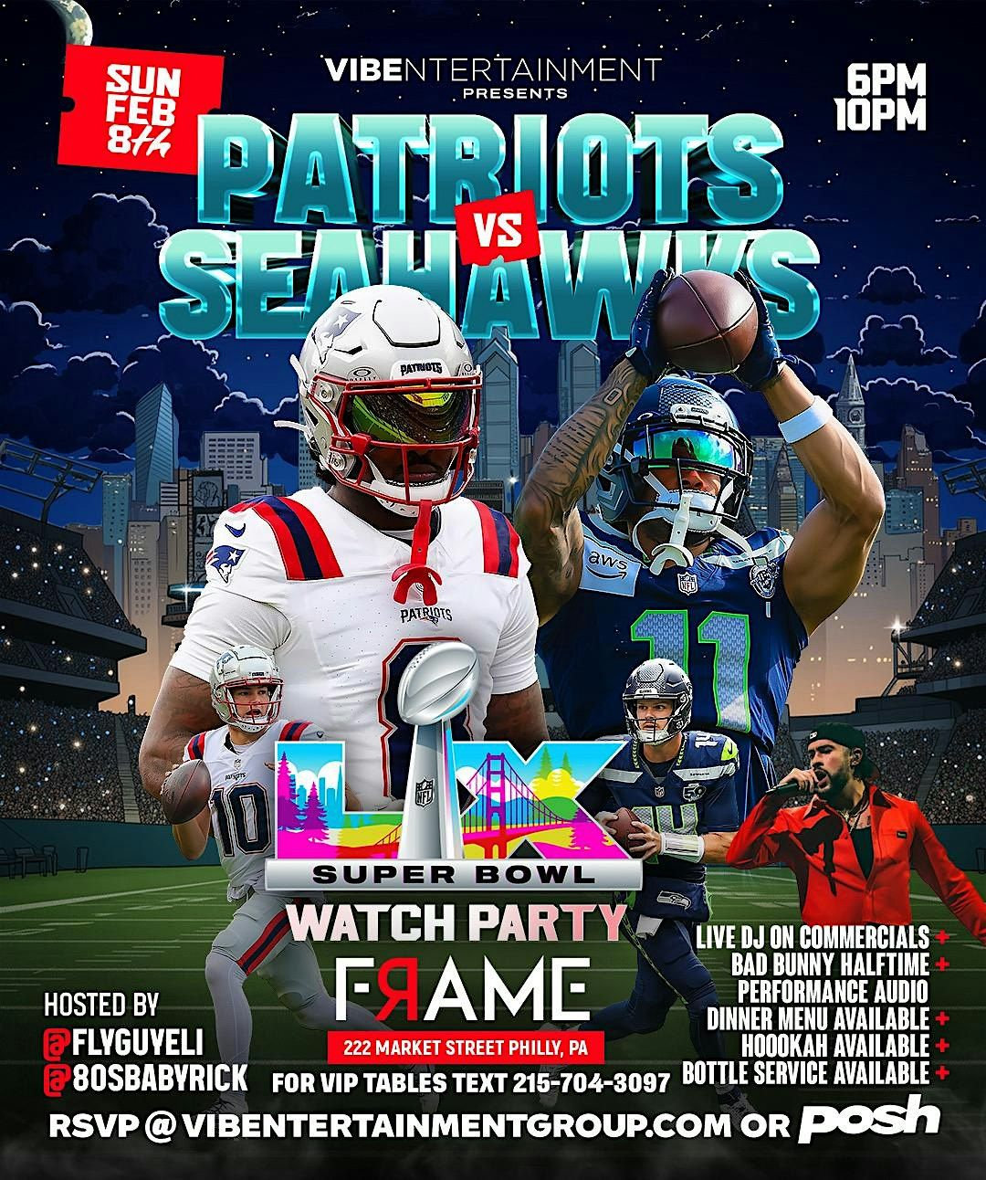2/8 * SUPERBOWL watch party @ FRAME PHL, FRAME PHL, Philadelphia, 8 ...