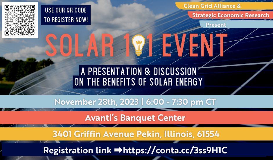 Solar 101- Tazewell County Illinois, Avanti's Event Center, Creve Coeur, 28 November 2023 ...