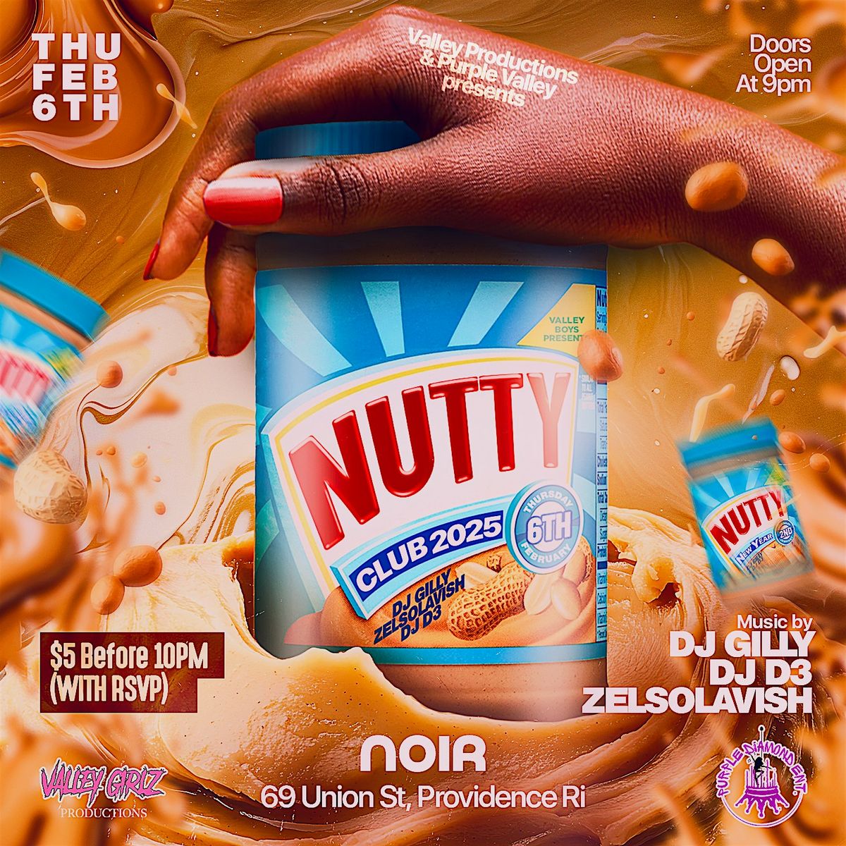 NUTTY CLUB 2025, Noir Lounge, Providence, 6 February to 7 February ...