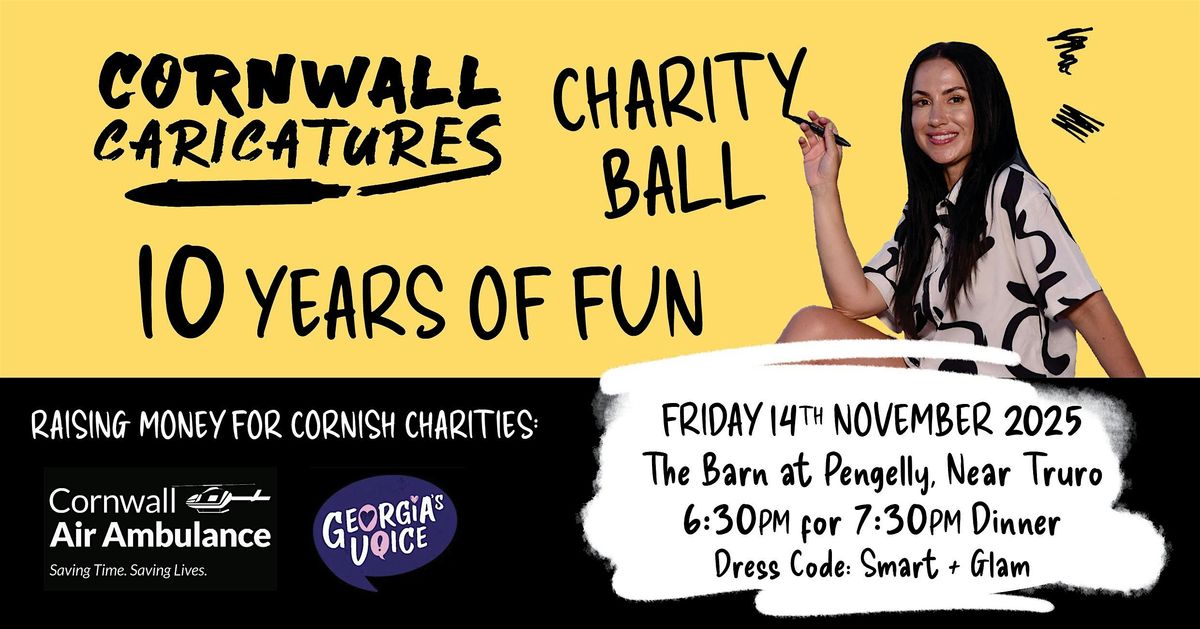 Cornwall Caricatures Charity Ball - 10 years of fun!, The Barn at ...