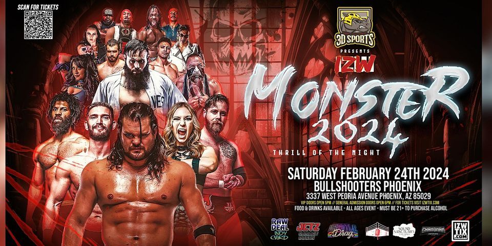 Izw Monster 2024 Live Pro Wrestling Presented By 3d Sports 3337 West