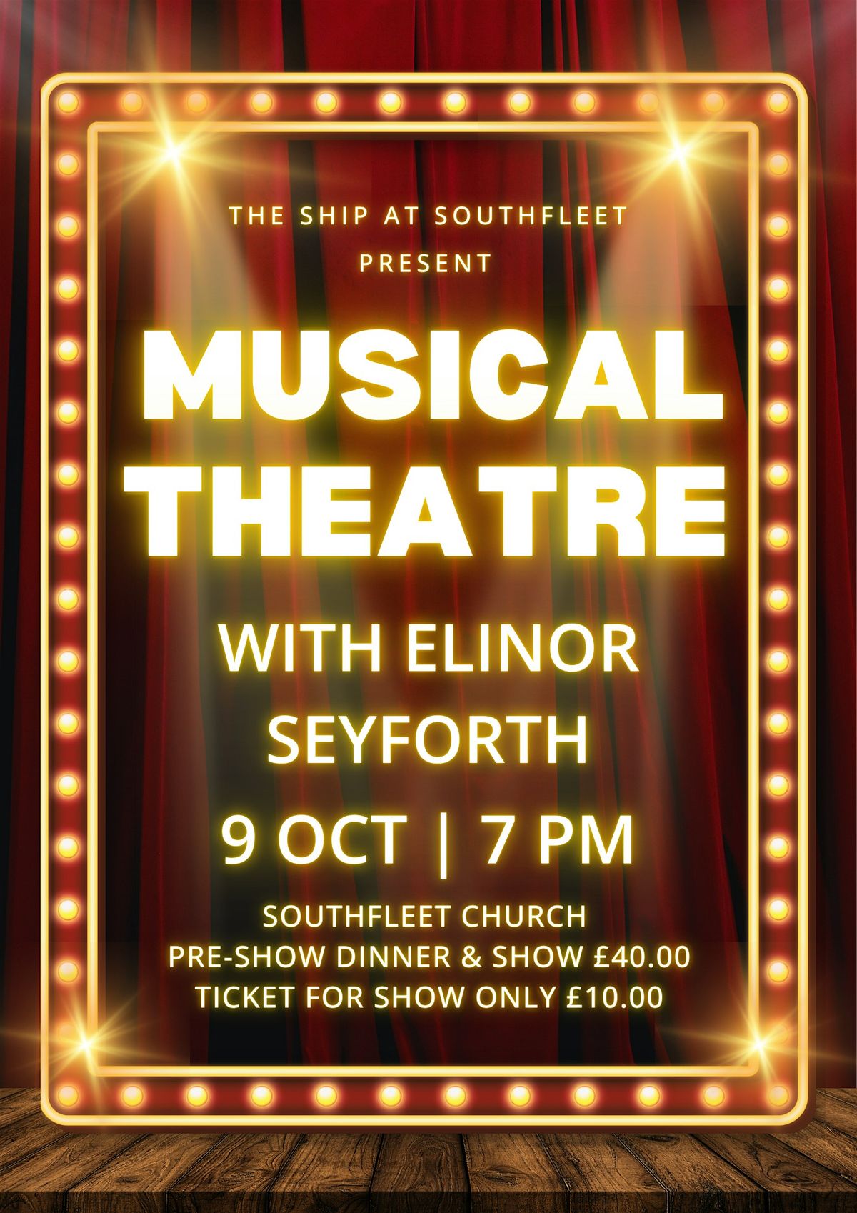 Musical Theatre Night with Elinor Seyforth, Church Street, Southfleet ...