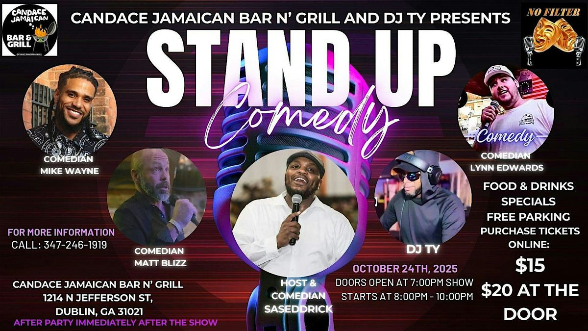 Comedy Show With DJ Ty and Friends, Candace Jamaican Bar and Grill ...