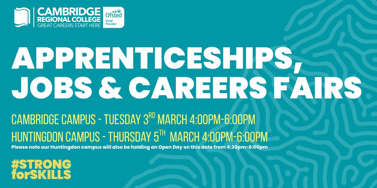 Cambridge Apprenticeships, Jobs and Careers Fair, Cambridge Regional ...