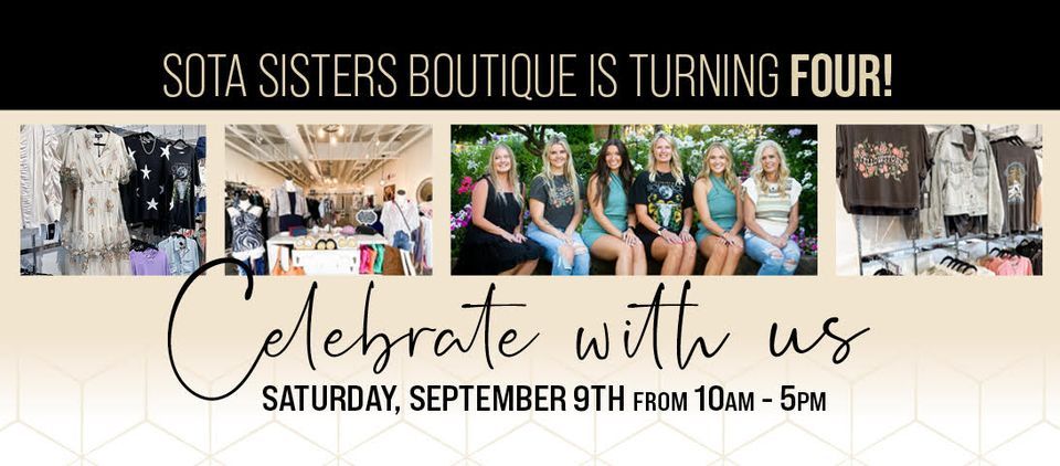 Sota Sisters is Turning 4! , Sota Sisters Boutique, Mankato, 9 ...