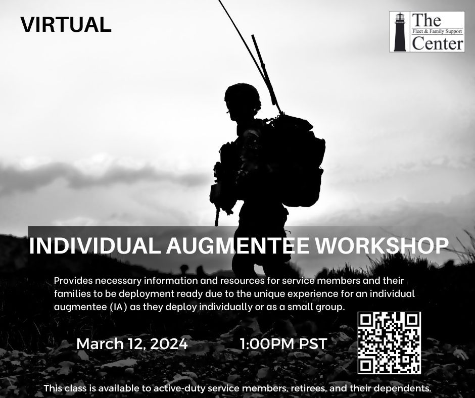 INDIVIDUAL AUGMENTEE WORKSHOP , Online event, Monterey, California, 12 ...