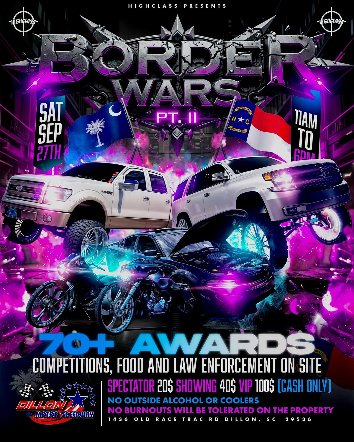 Border Wars Pt ll (Nc vs Sc), Dillon Motor Speedway, 27 September 2025 ...