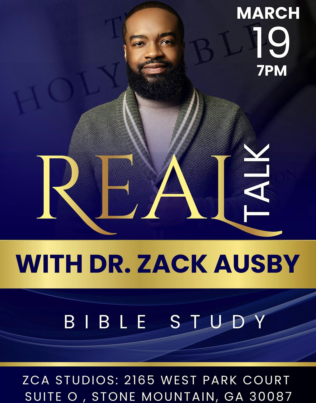 Real Talk with Dr. Zack Ausby: Bible Study, ZCA STUDIOS, STONE MOUNTAIN ...