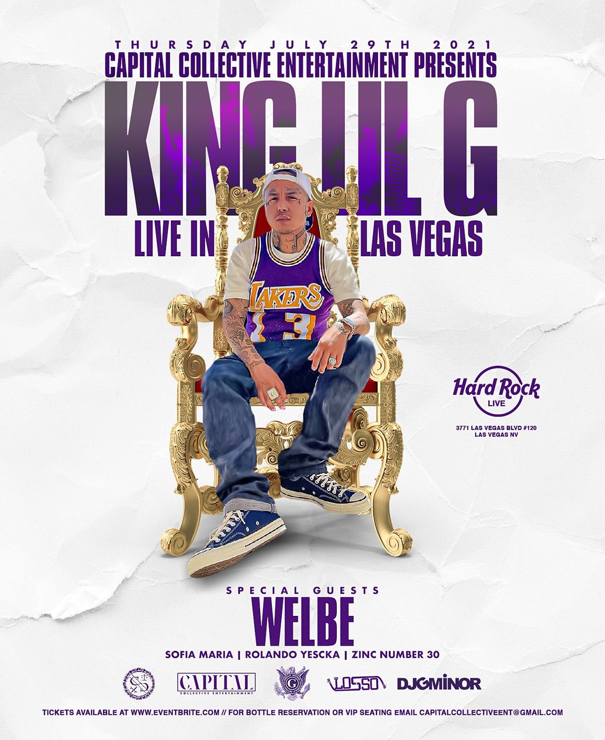 Capital Collective Entertainment presents King Lil G live in Las Vegas ...