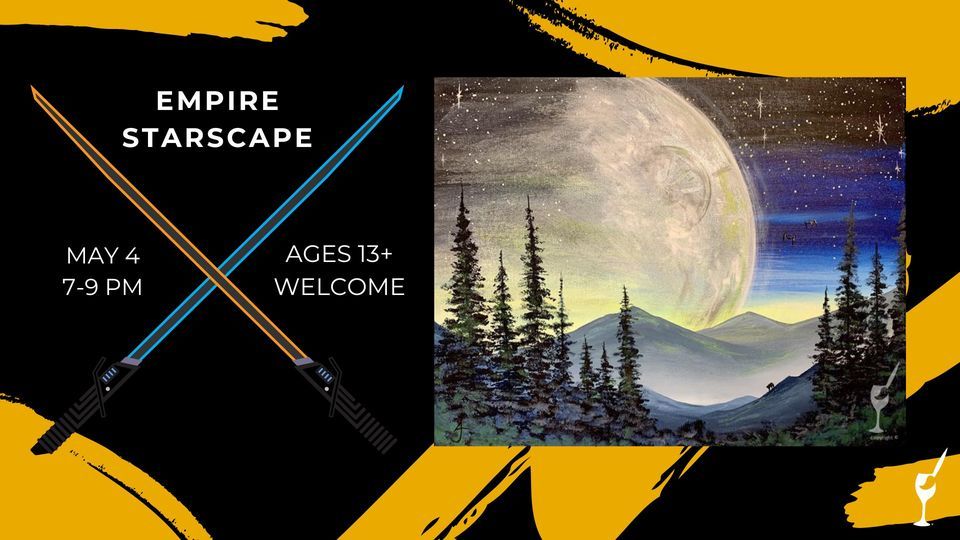 Celebrating May the 4th with this Empire StarScape, Painting with a ...