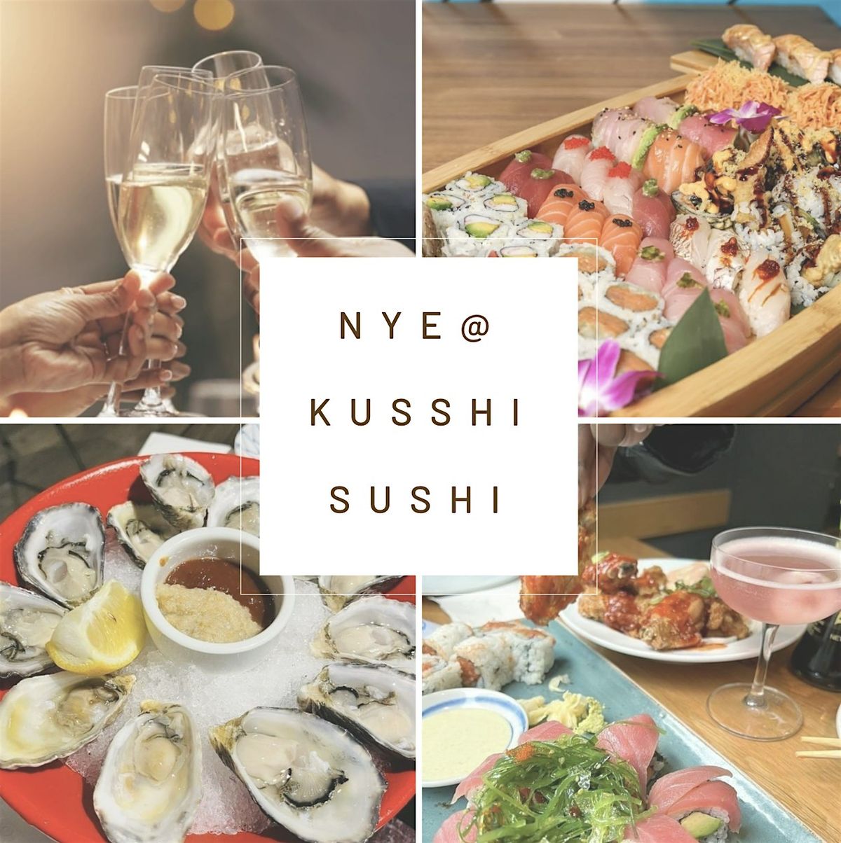 Sushi NYE at Kusshi Sushi Pike & Rose AYCE & OPEN BAR, Kusshi Sushi ...