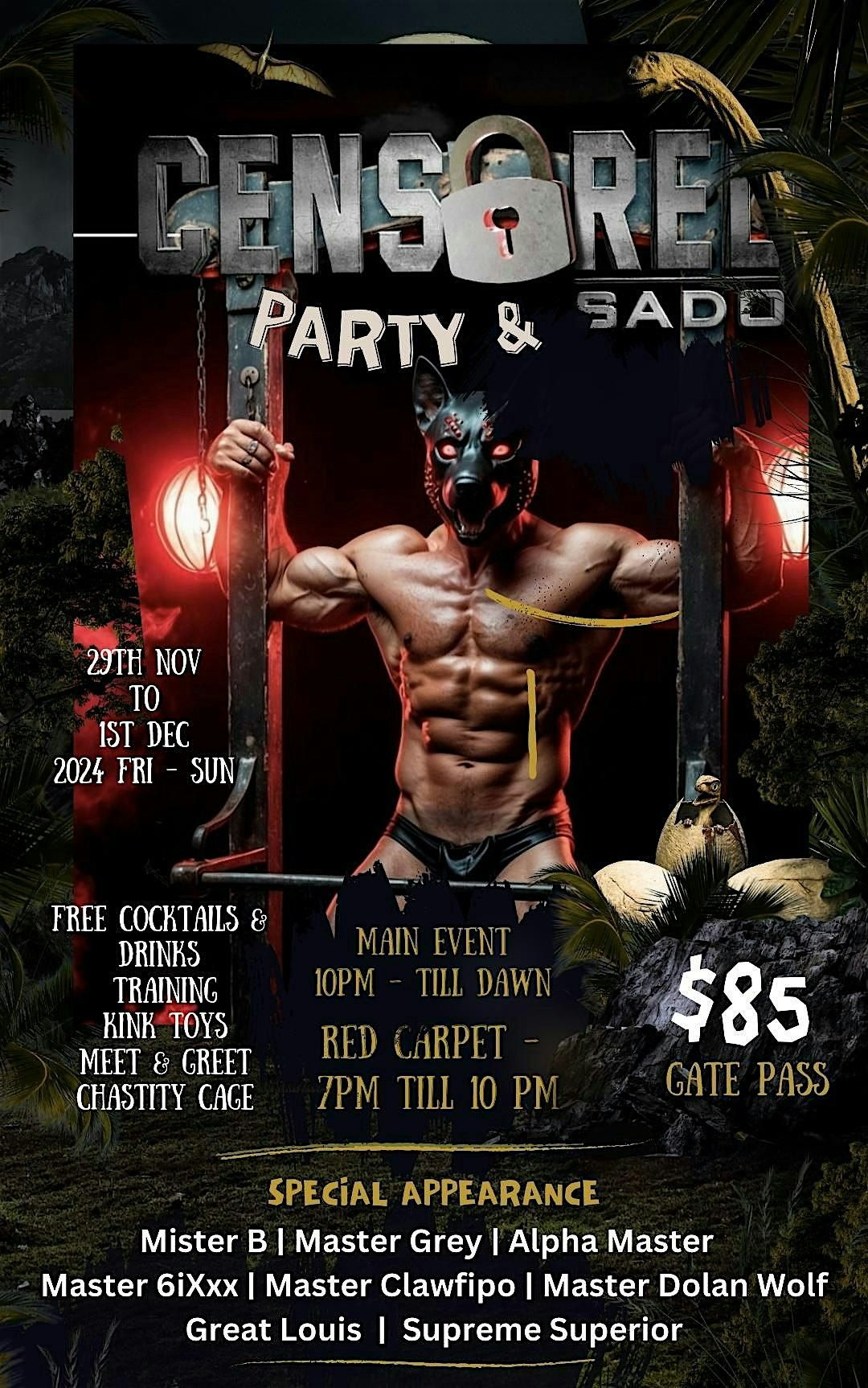 UnCensored Kinks Party, 29 November to 1 December | AllEvents