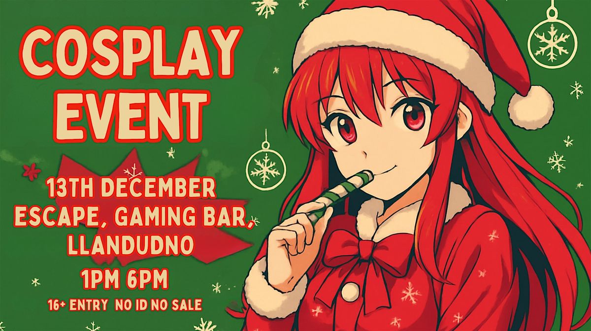 Christmas cosplay event, Escape Gaming Bar, Llandudno, 13 December 2025 ...