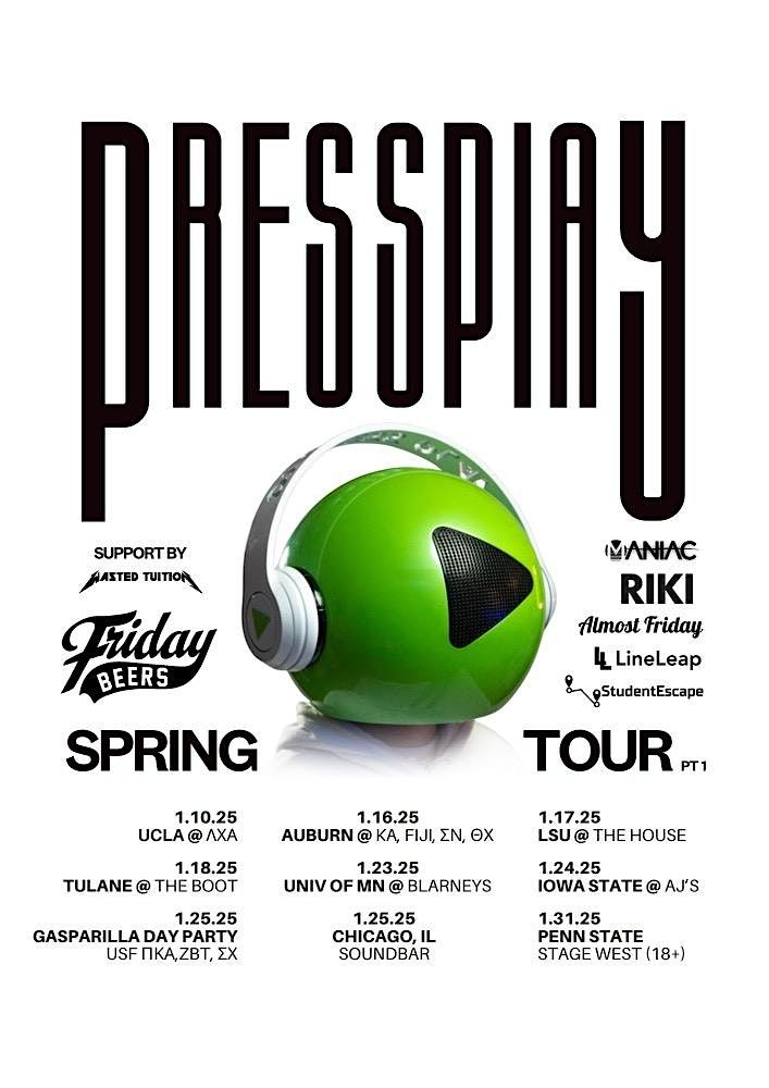 FRIDAY BEERS | JAN 24, 2025 PRESSPLAY LIVE @ AJS ULTRA LOUNGE, AJS ...