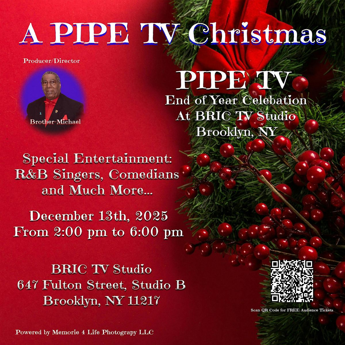 A PIPE TV Christmas, 647 Fulton St, Brooklyn, NY 11217-1112, United ...