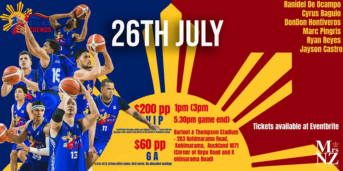 GILAS LEGENDS New Zealand Tour, Barfoot & Thompson Stadium, Auckland ...