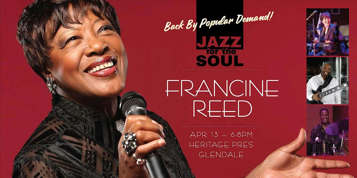 FREE JAZZ CONCERT - FRANCINE REED Quartet w/Nicole Pesce (GLENDALE ...
