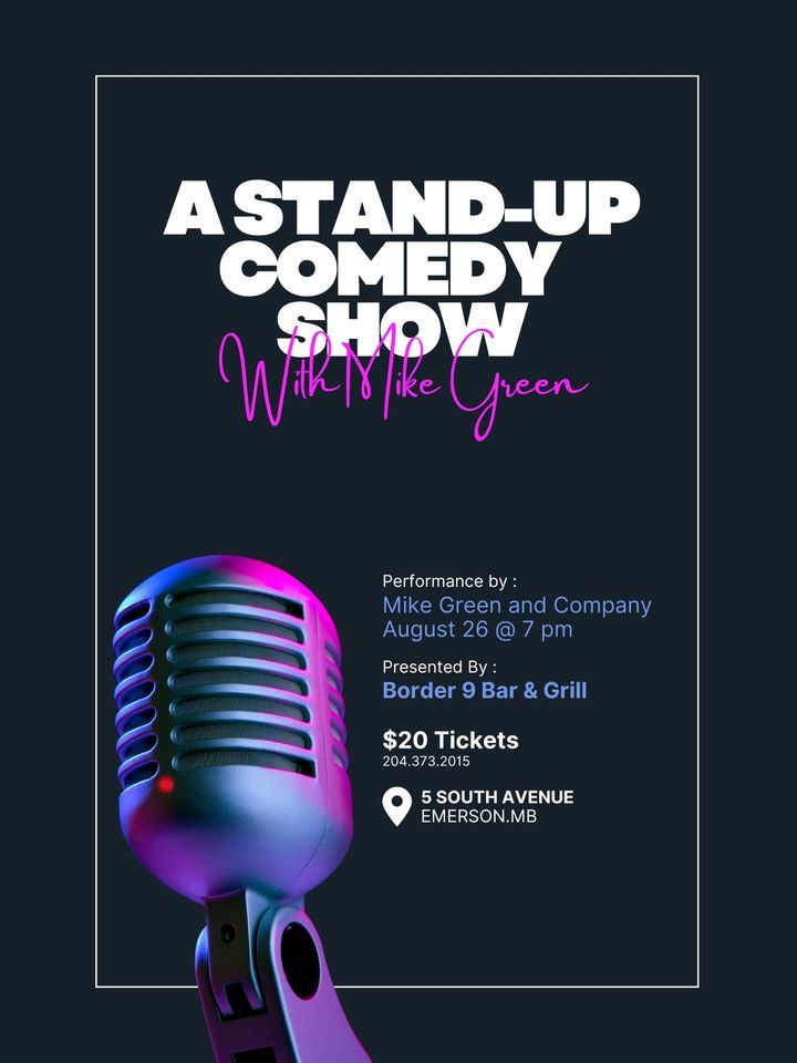 Comedy Night - Mike Green at B9, Emerson Golf Course, Bathgate, 26 ...