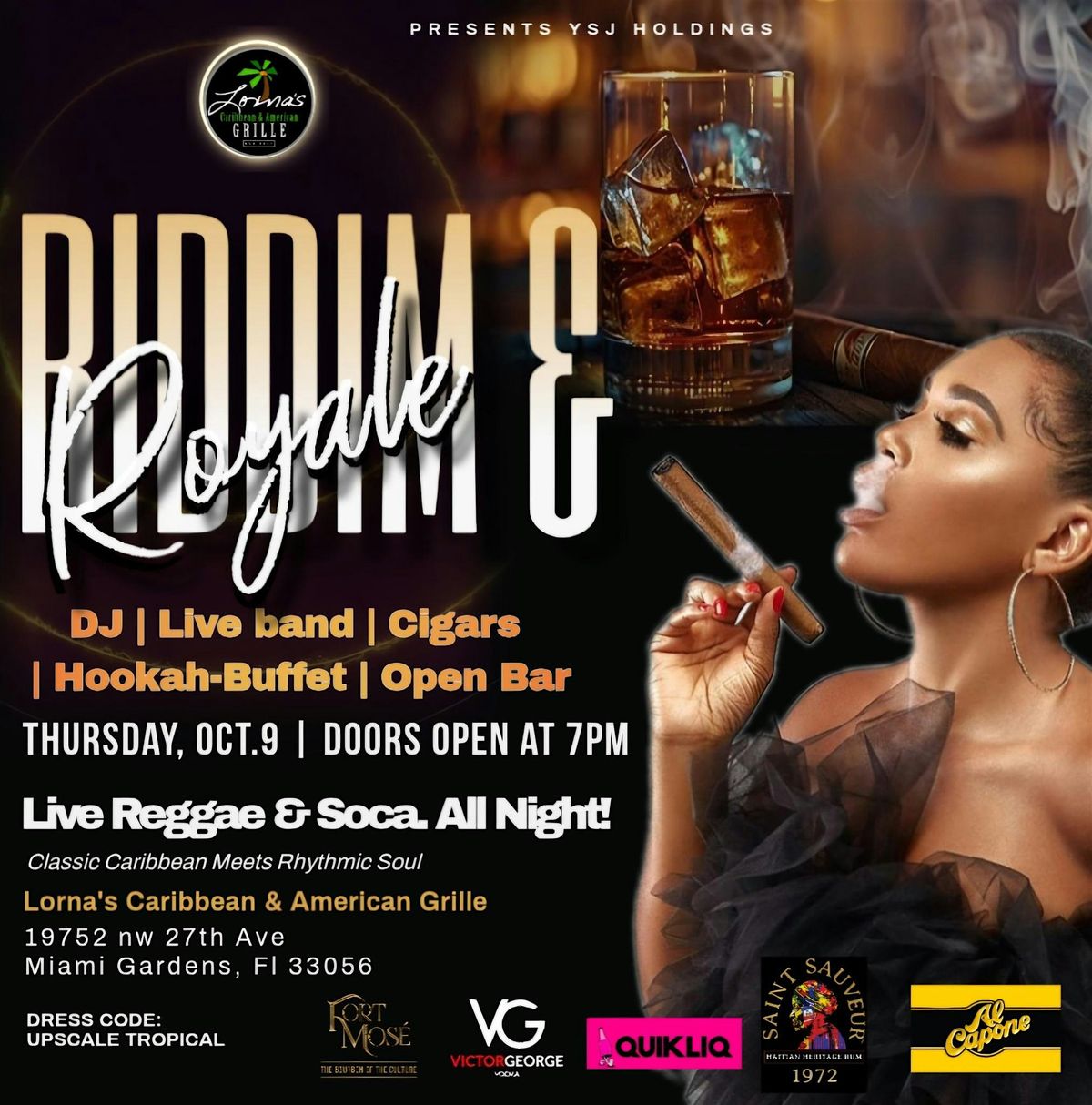 Royal & Riddim Reggae and Soca Night, 19752 NW 27th Ave, Miami Gardens ...