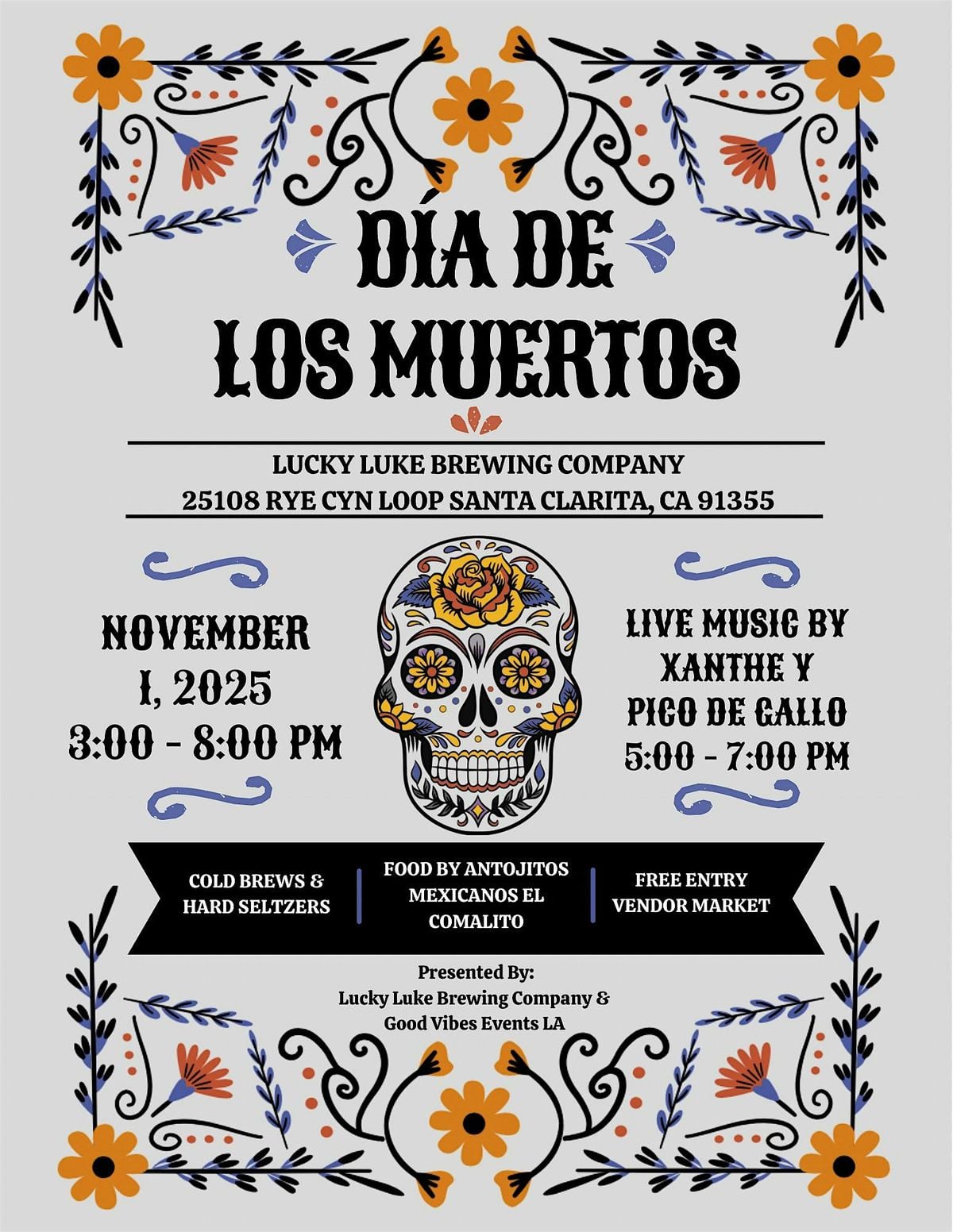 Dia de Los Muertos at Lucky Luke Brewing in Santa Clarita!, Lucky Luke ...