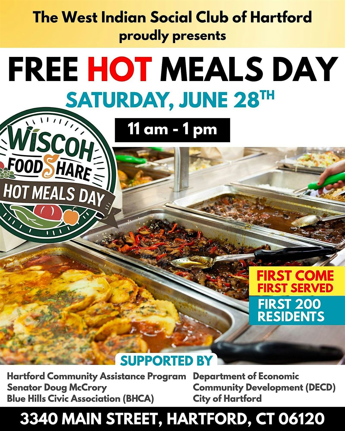 WISCOH Foodshare presents Free Community Hot meals Day, West Indian ...