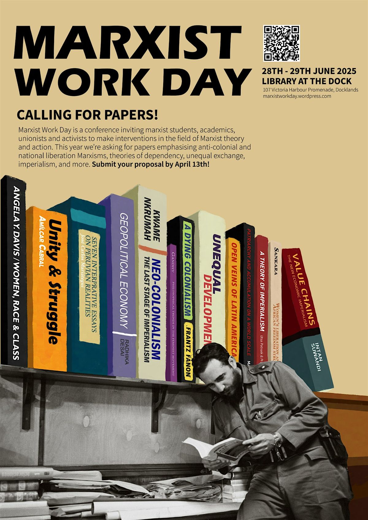 Marxist Work Day 2025, Library at The Dock, Docklands, 28 June to 29 ...