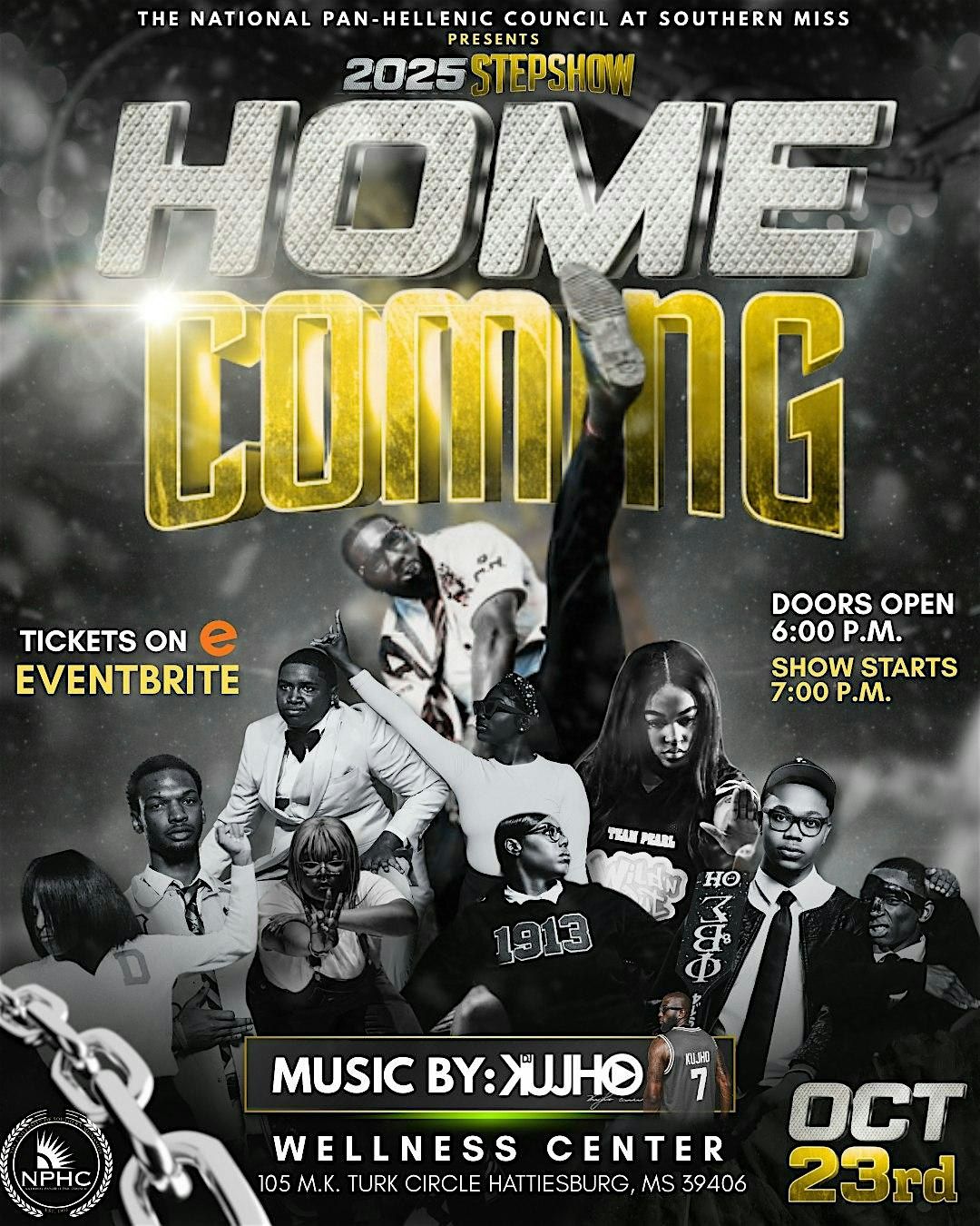 2025 NPHC Homecoming Step Show, M.K. Turk Circle, Hattiesburg, 23 ...