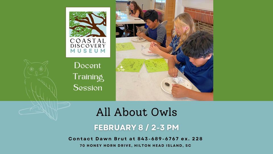 Docent Training: All About Owls, Coastal Discovery Museum, Hilton Head ...