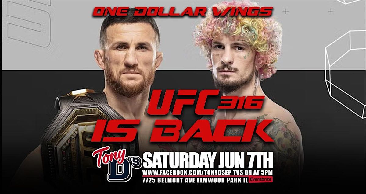 UFC is BACK!! 316 Dvalishvili vs OMalley & ONE DOLLAR WINGS at Tony Ds ...