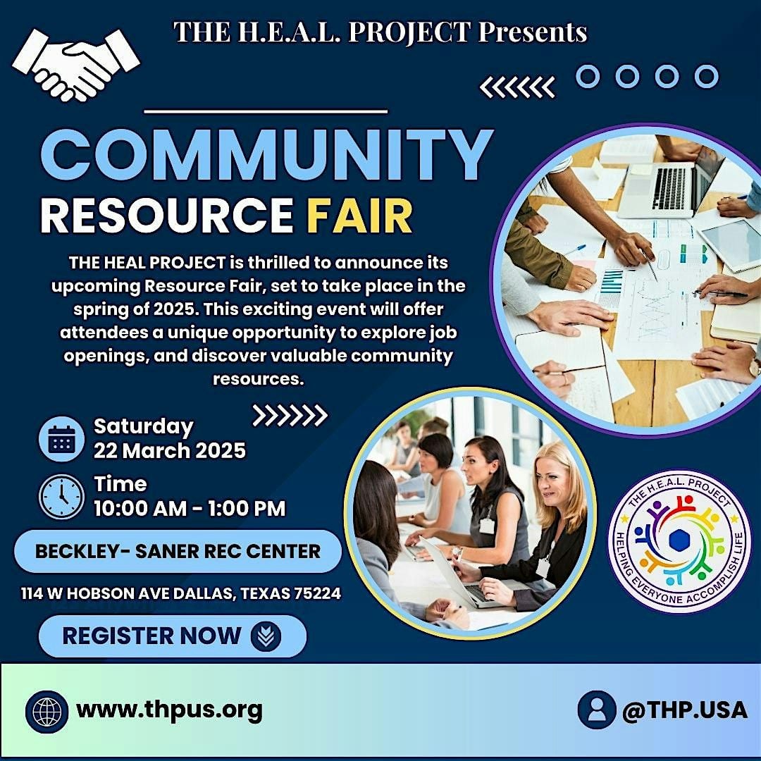 DALLAS COMMUNITY RESOURCE FAIR 2025, Beckley-Saner Recreation Center ...