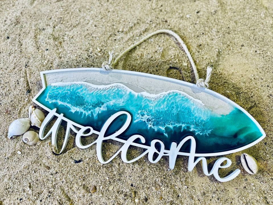 Welcome Beach Sign, Sunshine Coastal Art, Moffat Beach, February 25 ...