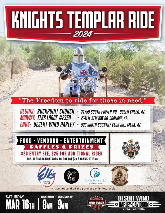 Knights Templar Ride, 922 S Country Club Dr, Mesa, AZ, United States ...
