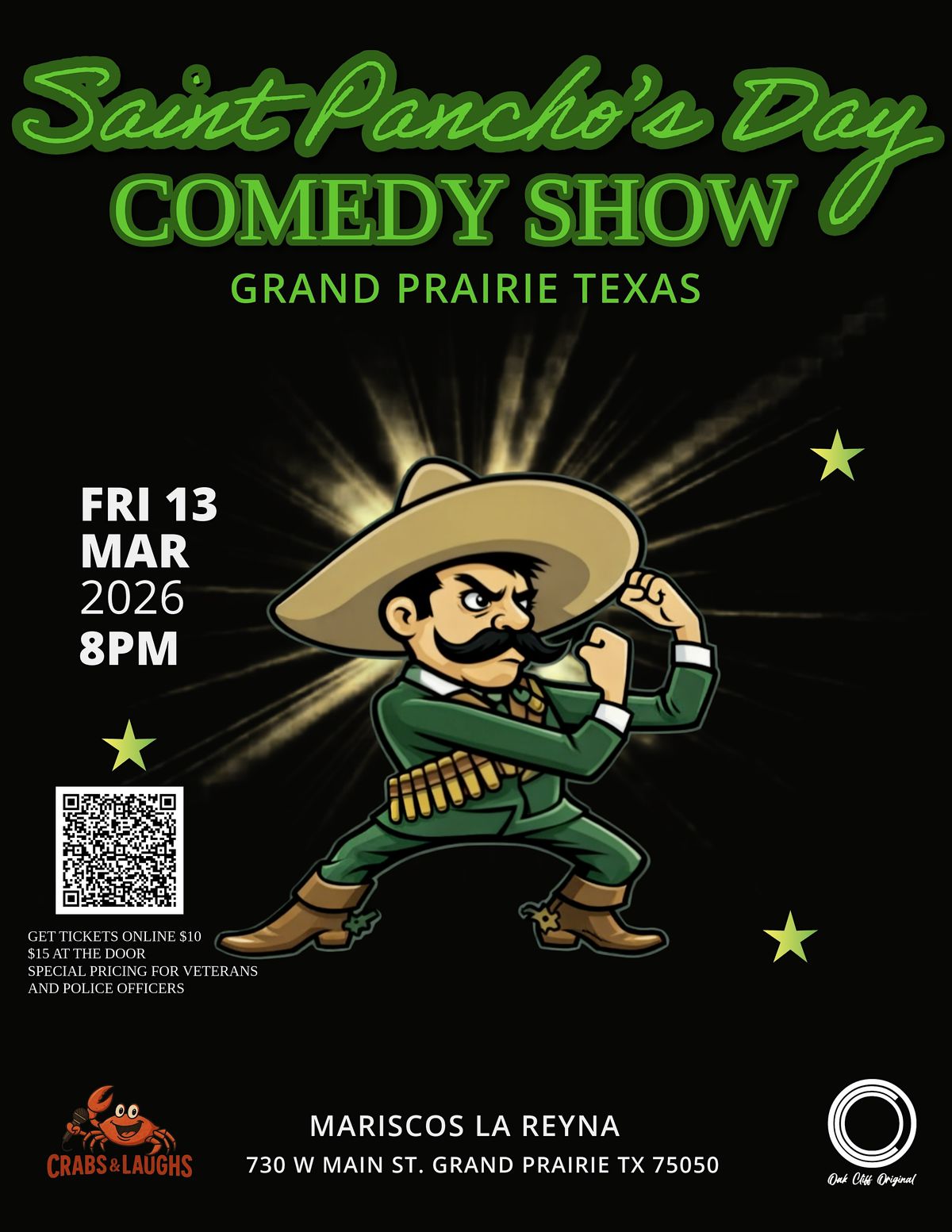 Saint Panchos Day Comedy Show, 730 W Main St, Grand Prairie, 13 March ...