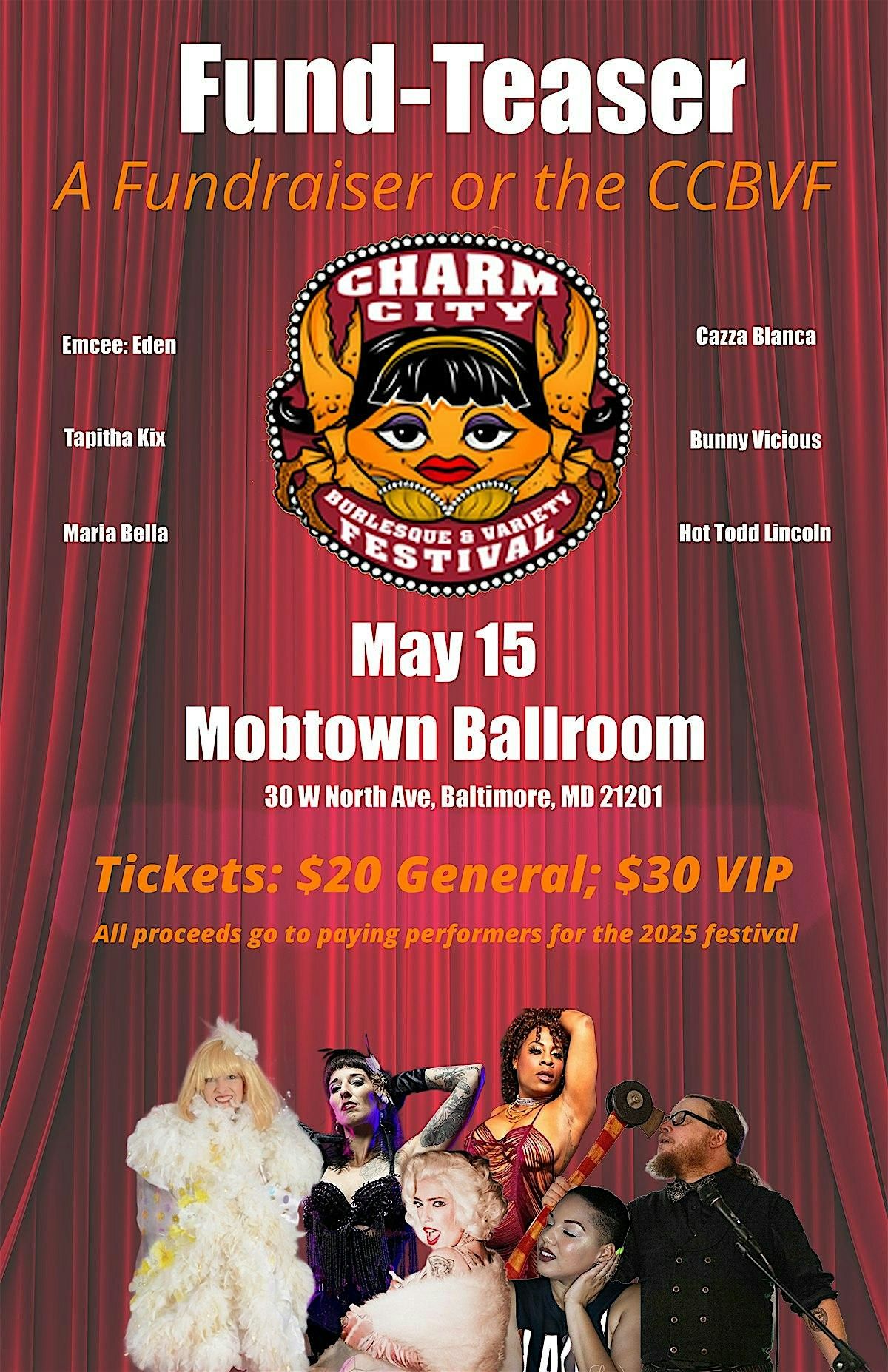 Fund-Teaser: A fundraiser for the Charm City Burlesque and Variety ...