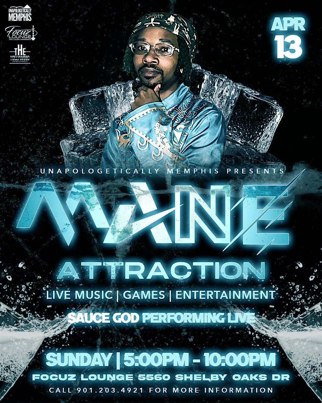 MANE ATTRACTION BY UNAPOLOGETICALLY MEMPHIS, Focuz Lounge, Memphis, 13 ...