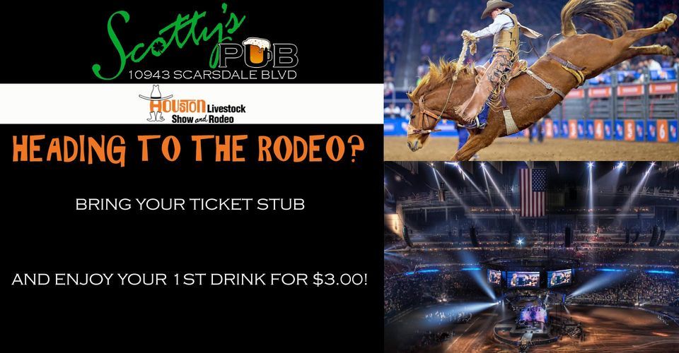 Rodeo Nights! Saddle up for a Rodeo Special at Scottys!, Scotty's Pub ...