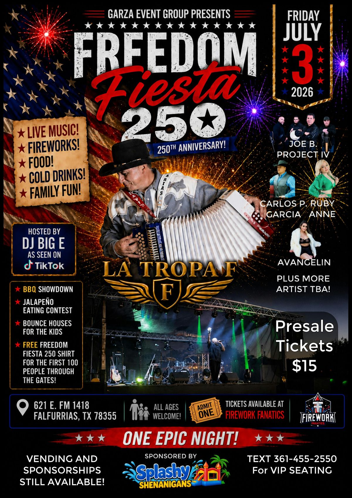 Freedom Fiesta 250, 621 FM1418, Falfurrias, 3 July 2026 | AllEvents